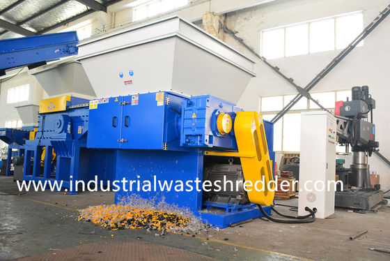 Movable Feeding Hopper PU Foam Bale Single Shaft Shredder 1200x1200Mm