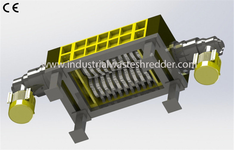 Solid Waste Commercial Cardboard Shredder , Industrial Paper Shredder ...