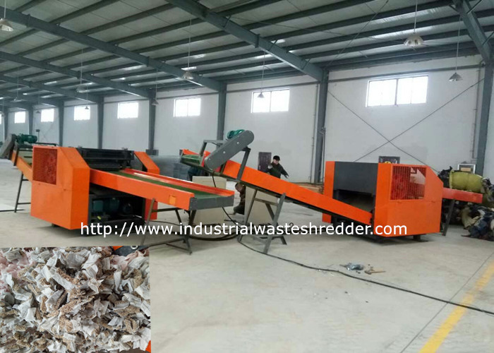 Waste Carpet Recycling Rag Cutting Machine , Rug Rag Shredder Design ...