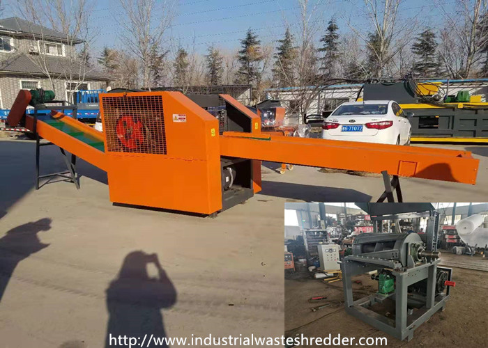 200HP Plastic Waste Shredding Machine Rotating Blades Cutting